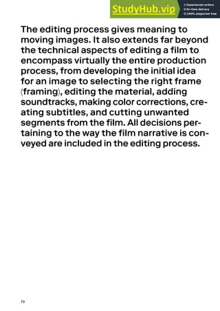 5 Editing Research Video Editing | PDF