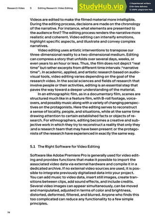 5 Editing Research Video Editing | PDF