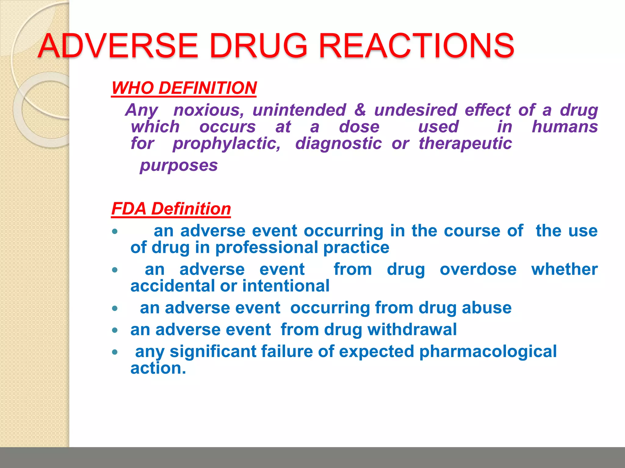 5ee1 adverse drug reaction | PPTX