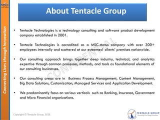 Tentacle Technologies Introduction | PDF | Management Consulting ...