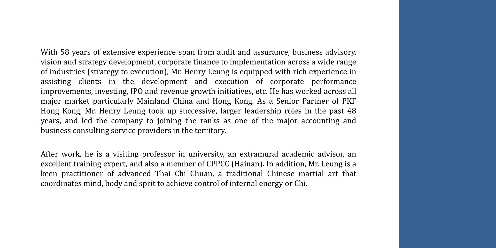 About Henry Leung | PPT