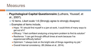 Psychological Capital, Organization Politics and Feedback Acceptance | PPT