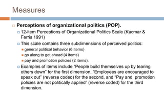 Psychological Capital, Organization Politics and Feedback Acceptance | PPT