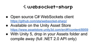 Unity and WebSockets | PDF