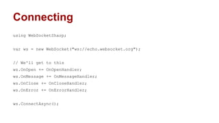 Unity and WebSockets | PDF
