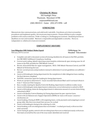 Christina Moore - Resume 05_2015 | PDF