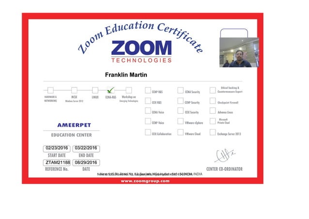 Networking certificate | PPT