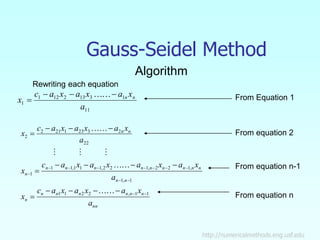 Iterative method for linear systems and. | PPTX