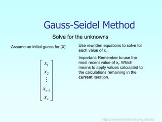 Iterative method for linear systems and. | PPTX