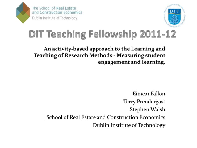 An activity-based approach to the learning and teaching of research ...
