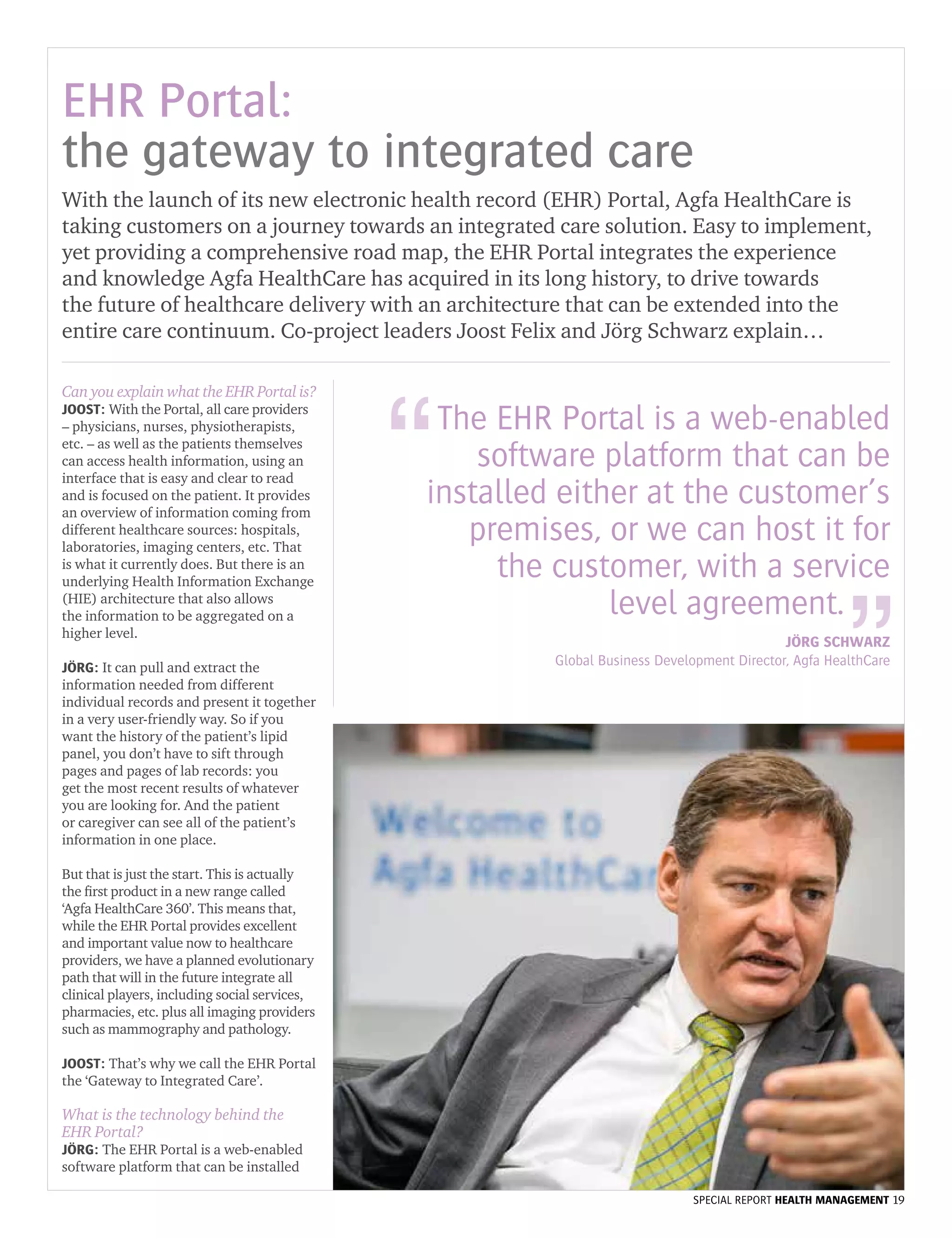 Agfa_HealthCare_Portal_Interview_JFelix_JSchwarz | PDF