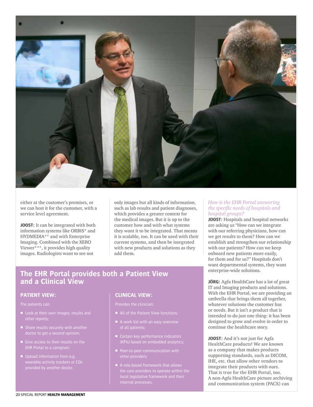 Agfa_HealthCare_Portal_Interview_JFelix_JSchwarz | PDF