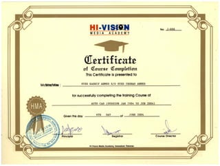 Auto-CAD Certificate | PDF