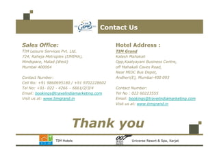 TIM GRAND PRESENTATION | PPT