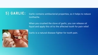 5 effective home remedies for toothache | PDF