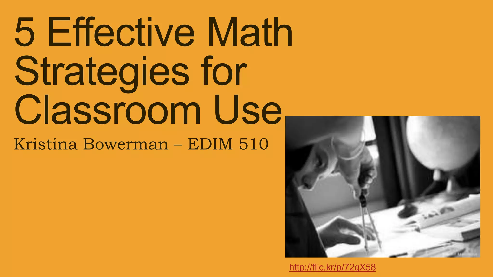 5 effective math strategies for classroom use | PPT