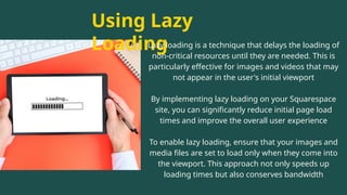 5 Effective Strategies For Squarespace Speed Optimization | PPT