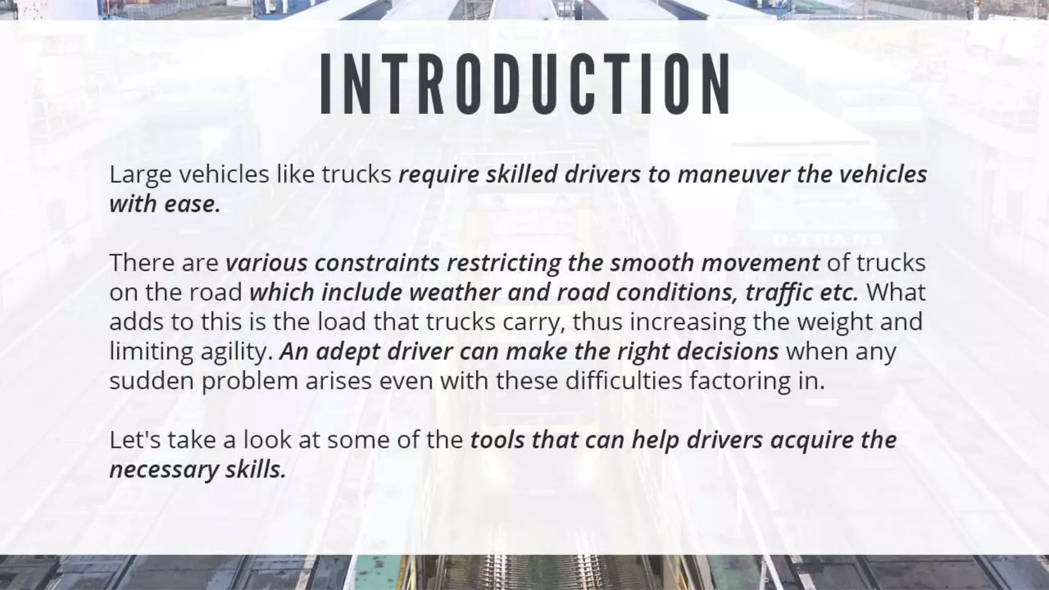 5 Effective Training Tools for Truck Drivers | PPTX