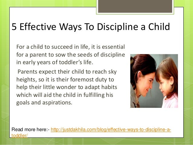 5 effective ways to discipline a child