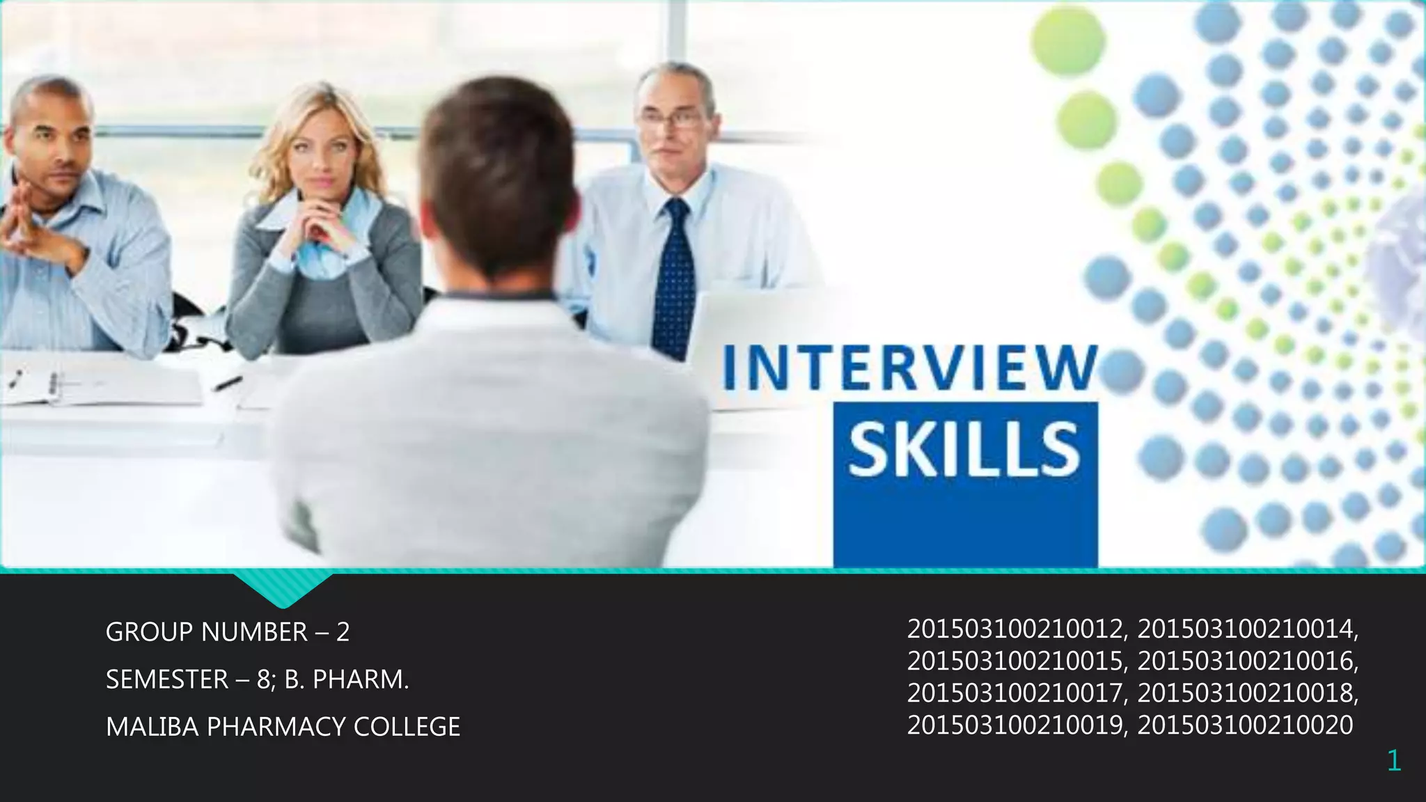 Interview Skills | PPT | Free Download