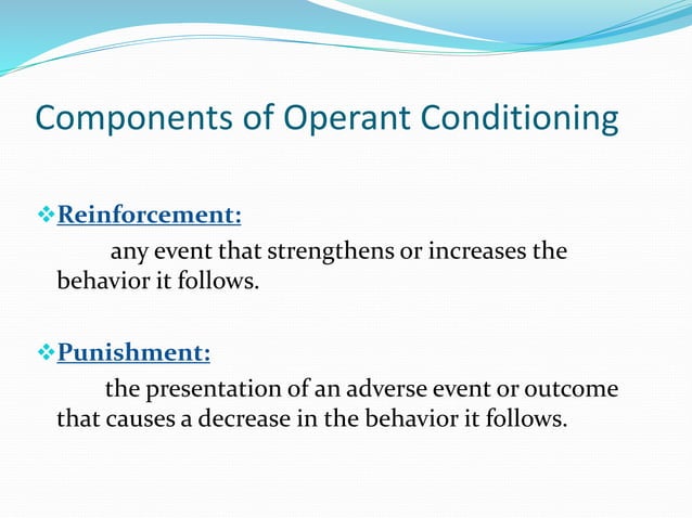 Operant conditioning | PPSX