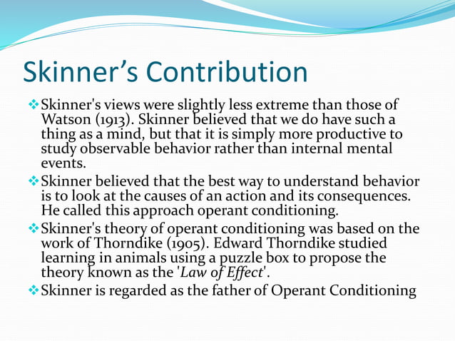 Operant conditioning | PPSX