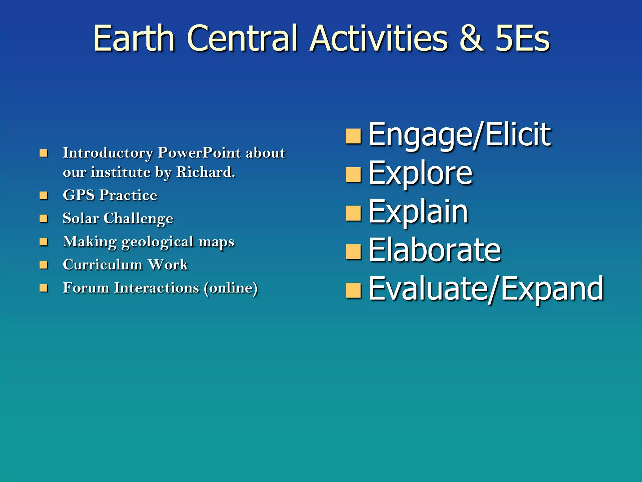 5 E instructional model | PPT