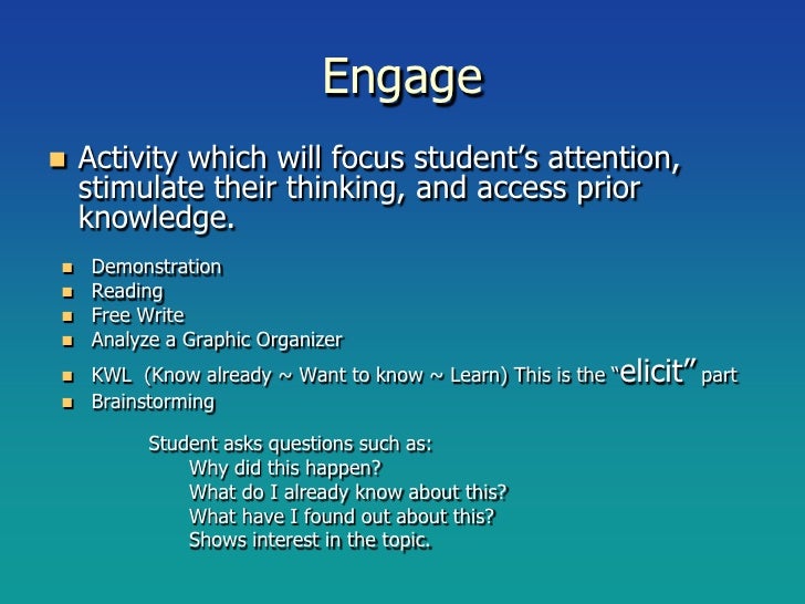 5 E instructional model