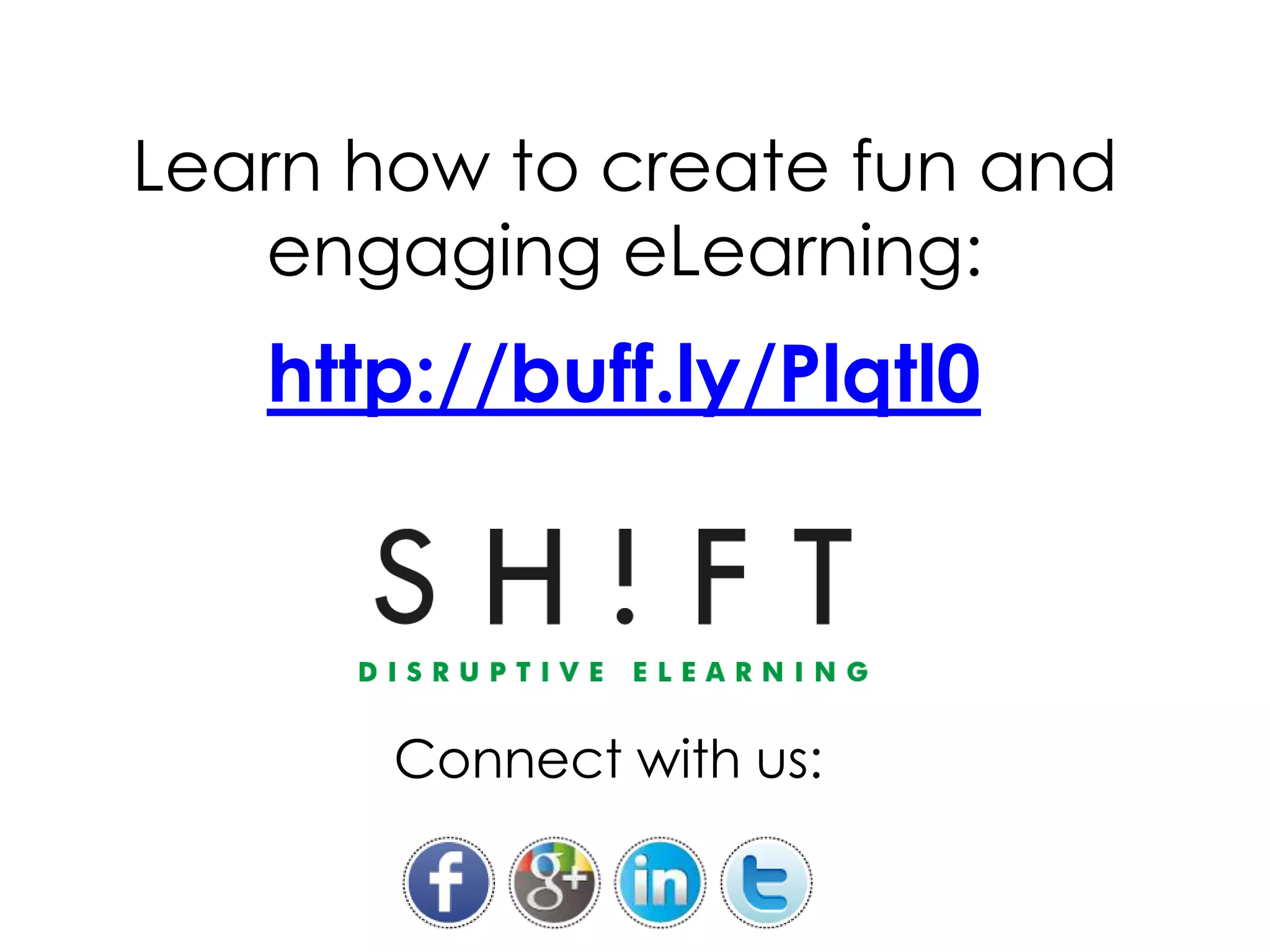 5 eLearning boredom busters | PPT