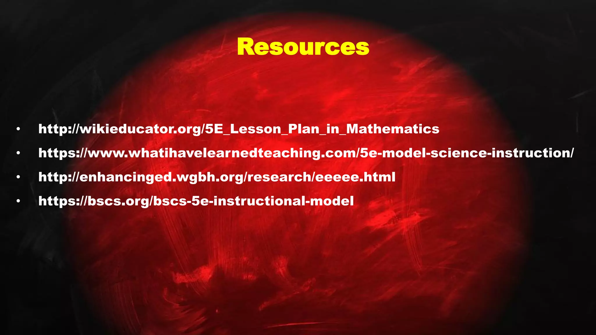 5E learning model - Thiyagu | PDF