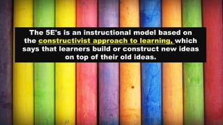 5E learning model - Thiyagu | PDF