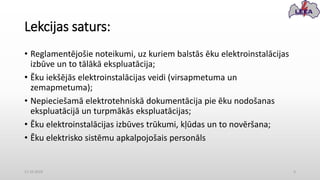Ēku elektroinstalācija. Kļūdas un ieteikumi. | PPT