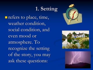 5 elements of a short story | PPT
