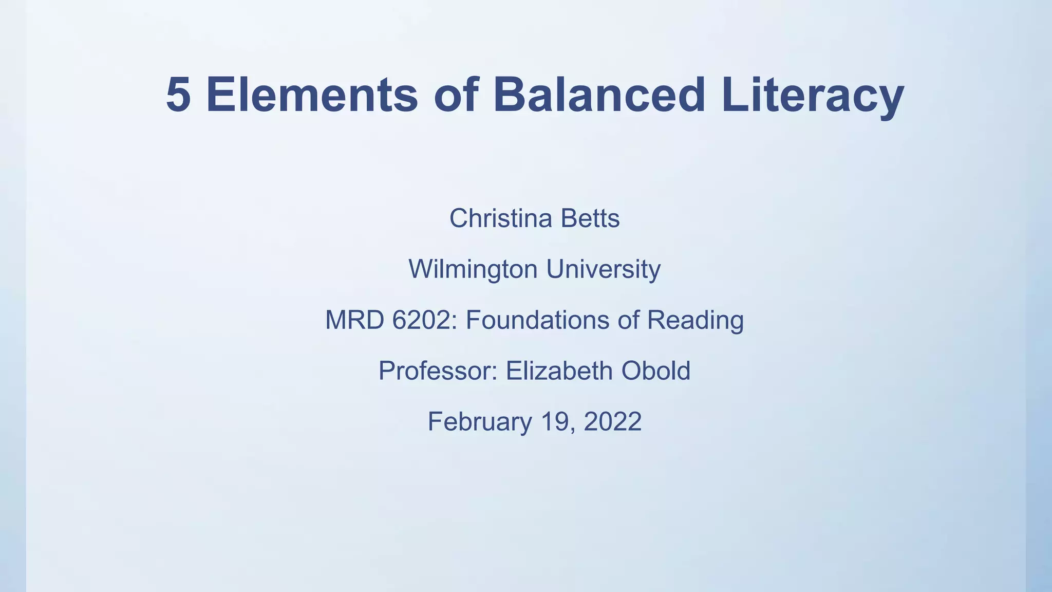 5 Components of Literacy | PPTX | Educational Assessment | Education