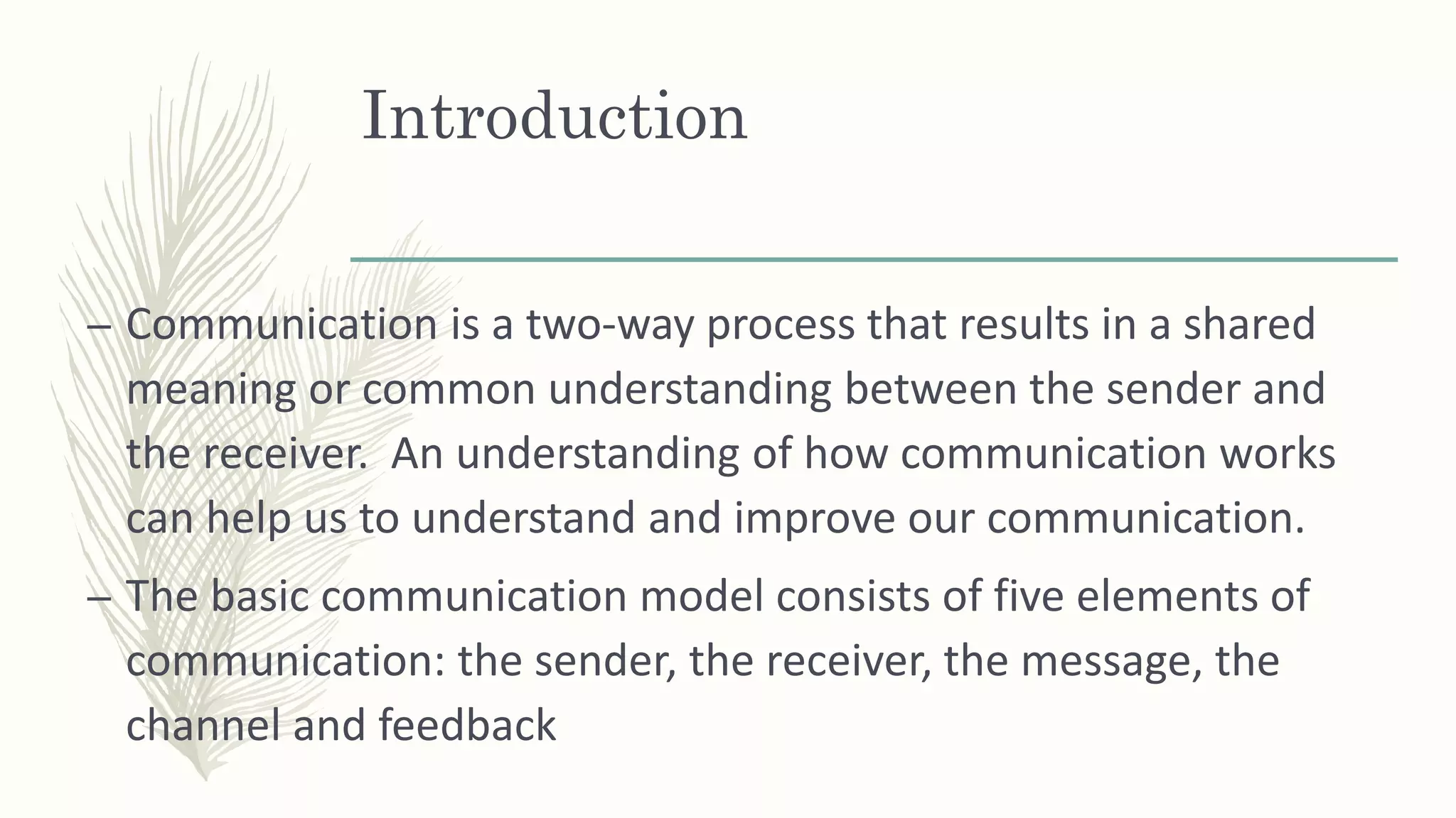 5 elements of communication | PPTX