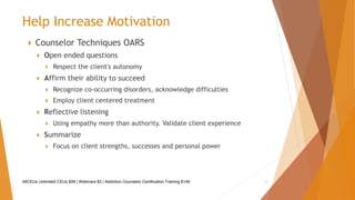 5 elements of motivational interventions & 5 principles of motivational ...