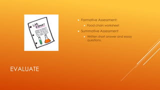 5e lesson plan – food chain | PPTX