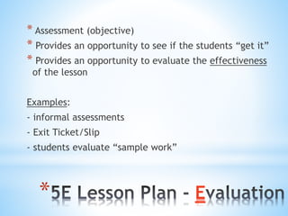 5 e lesson plan format | PPTX