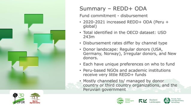 The evolution of REDD+ finance in Peru across the years | PPT
