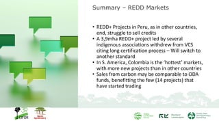 The evolution of REDD+ finance in Peru across the years | PPT