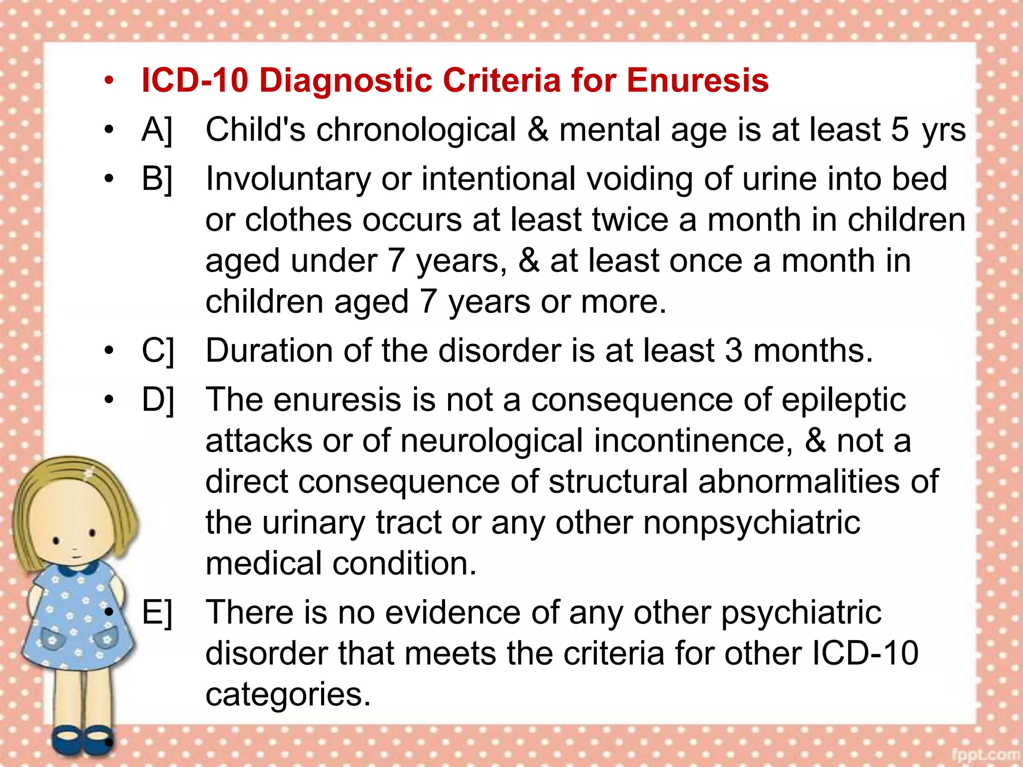 elimination disorders | PPTX