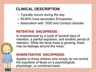 elimination disorders | PPTX