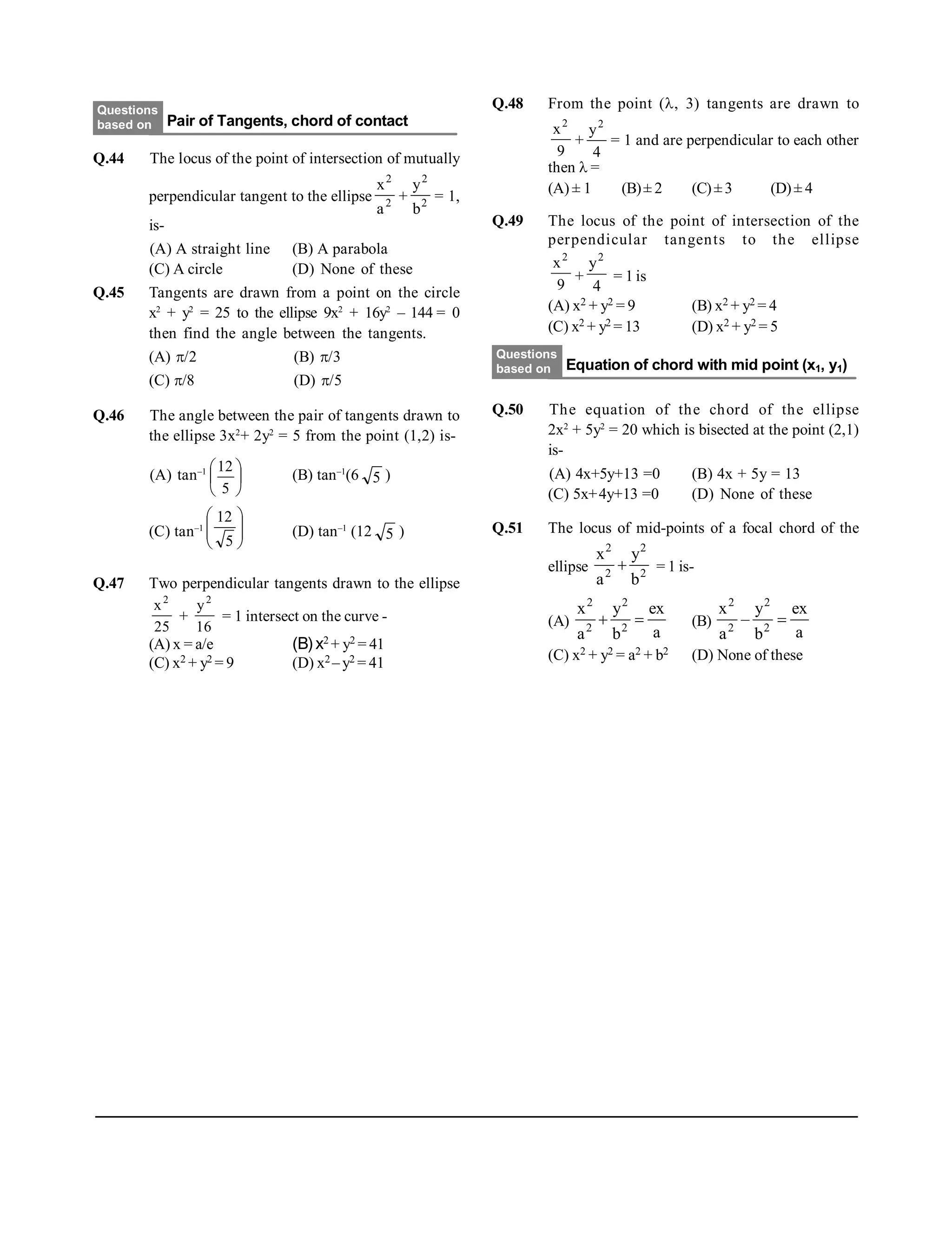 (5) Ellipse (Exercise) Module-3.pdf