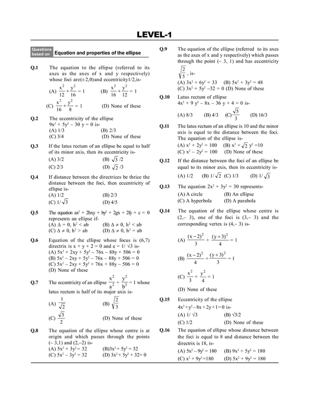 (5) Ellipse (Exercise) Module-3.pdf