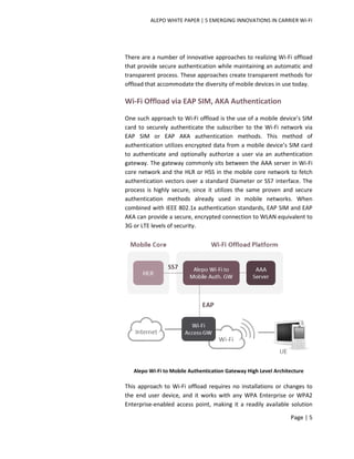 5 Emerging Innovations In Carrier WiFi | PDF