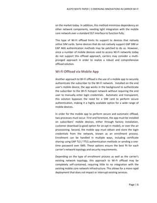 5 Emerging Innovations In Carrier WiFi | PDF