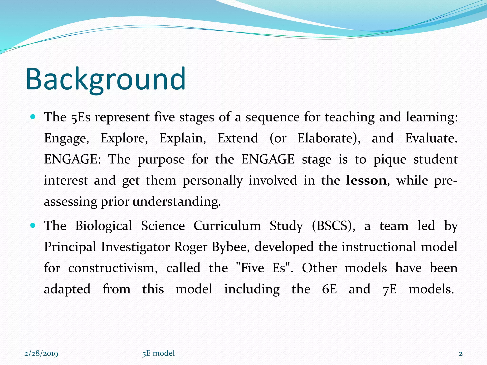 5 e model lesson plan | PPTX
