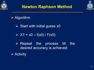 5e model Newton Method for Nonlinear Equations.pptx