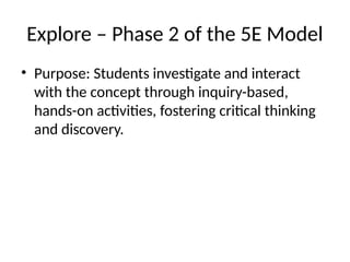 The 5E Model Presentation-Educational technology | PPT