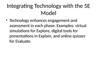 The 5E Model Presentation-Educational technology | PPT